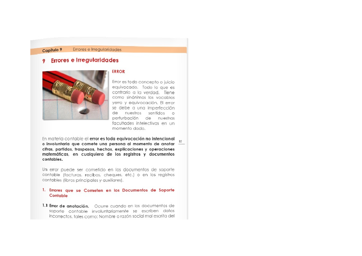 Capítulo 9: Errores e Irregularidades en Contabilidad - Actividades 9 ...