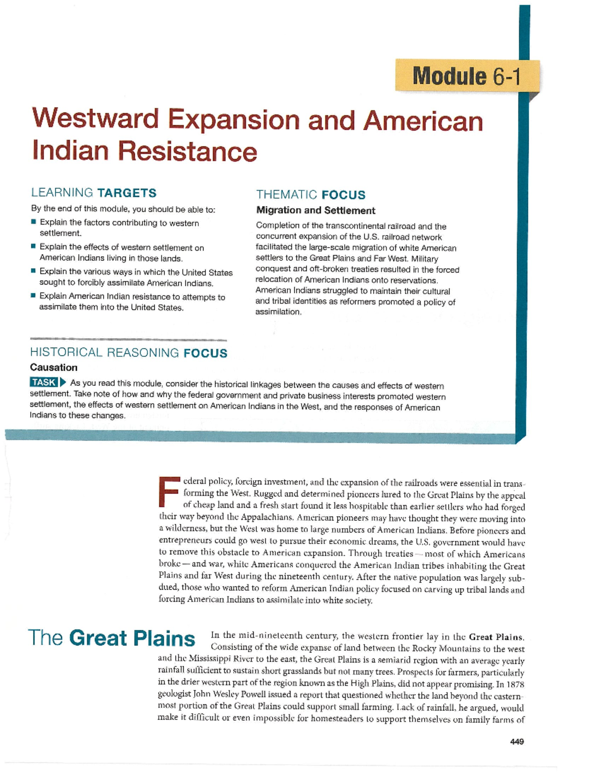APUSH Period 6: Westward Expansion & American Indian Resistance ...
