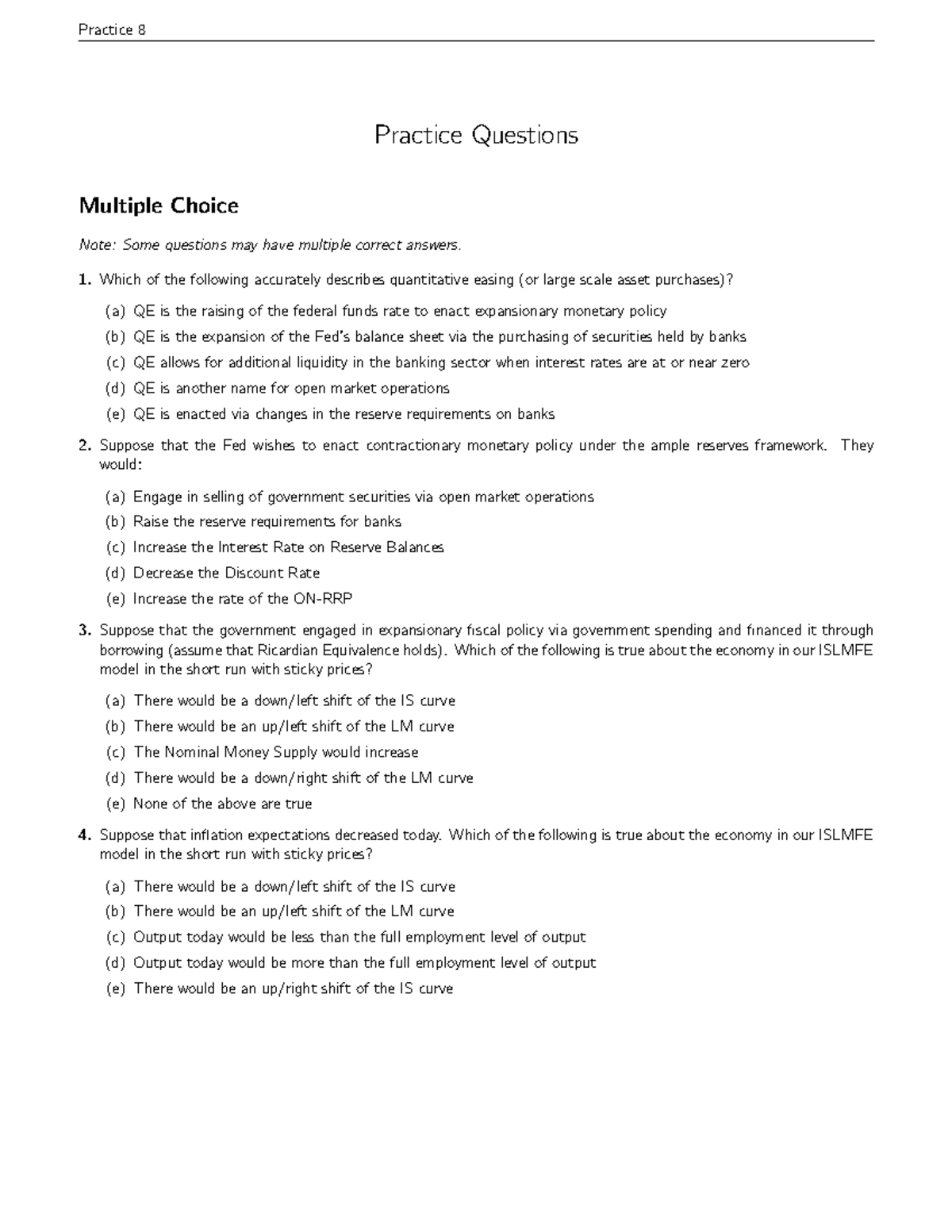 UNC 420 Practice Questions: Multiple Choice & Long Answer Review - Studocu