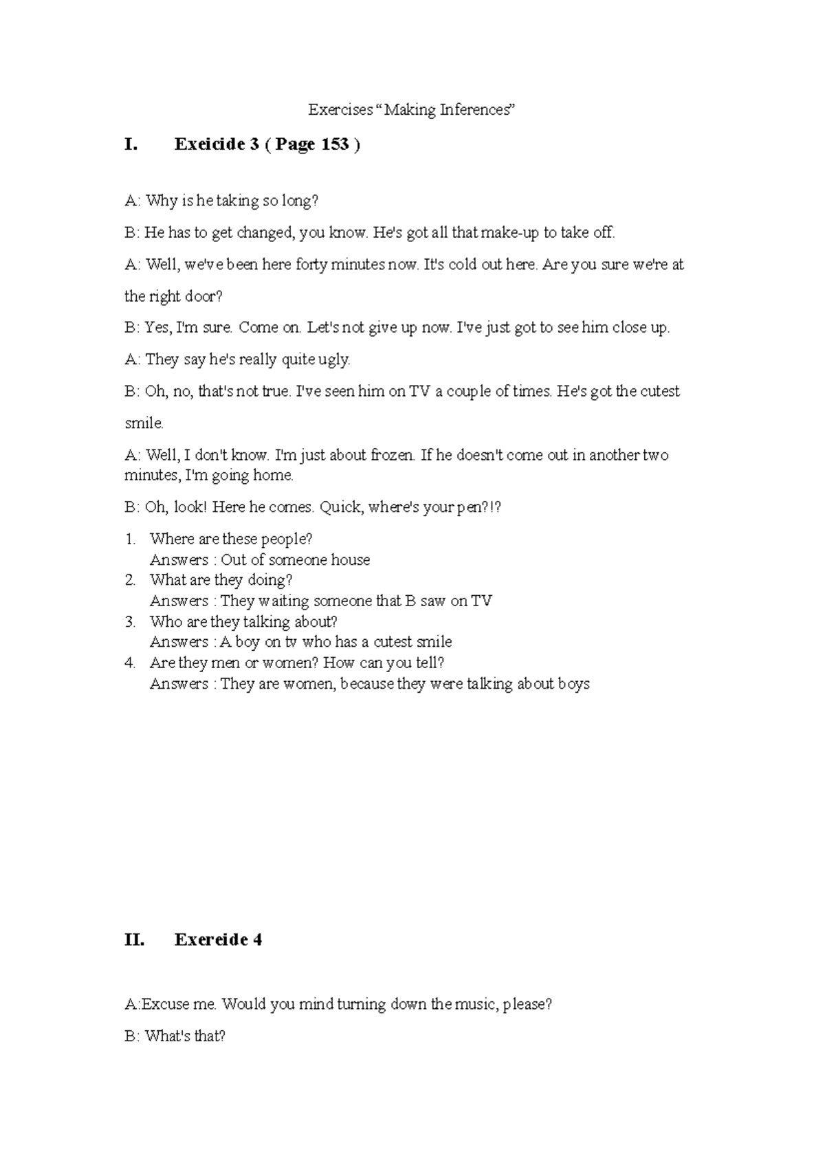 Making Inferences Exercises - Interactive Activities for Understanding ...