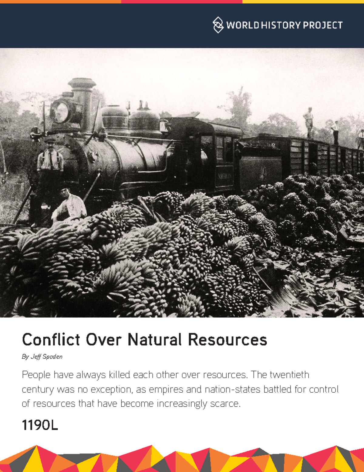 Conflict Over Natural Resources: Historical Context and Implications ...