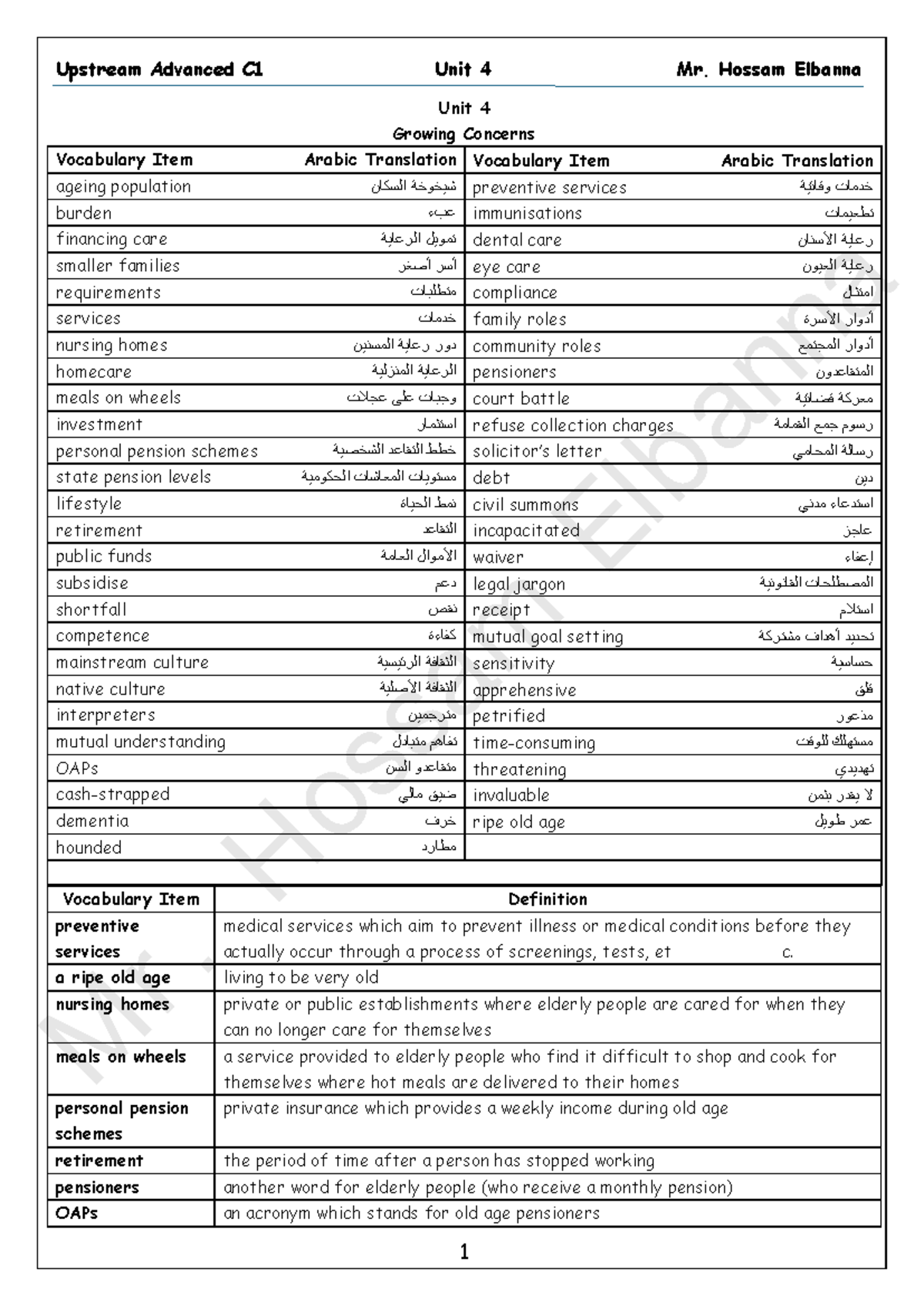 Upstream Advanced C1 Unit 4 Vocabulary and Legal Terms Study Guide - Studocu