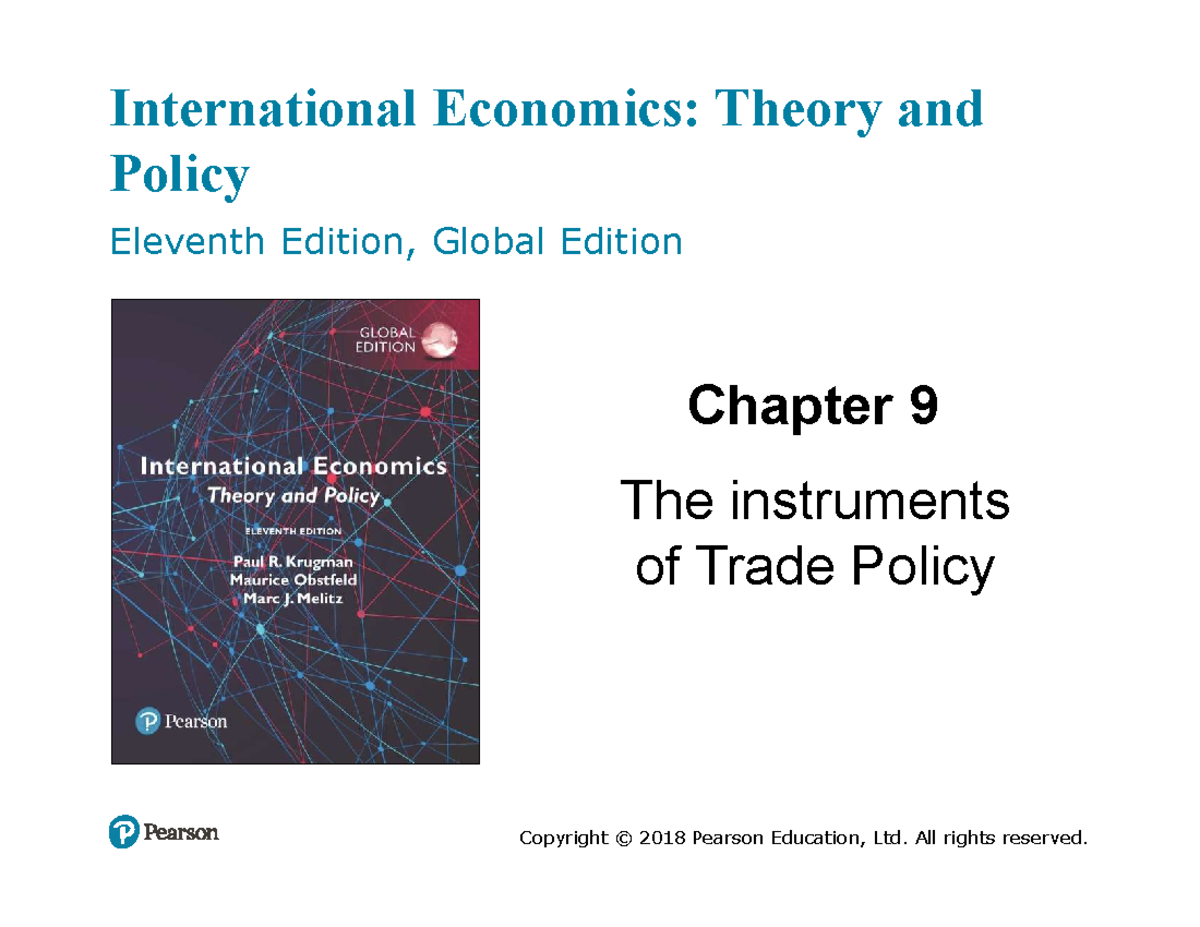 国经09 - 贸易政策与关税影响笔记分析 - Studocu