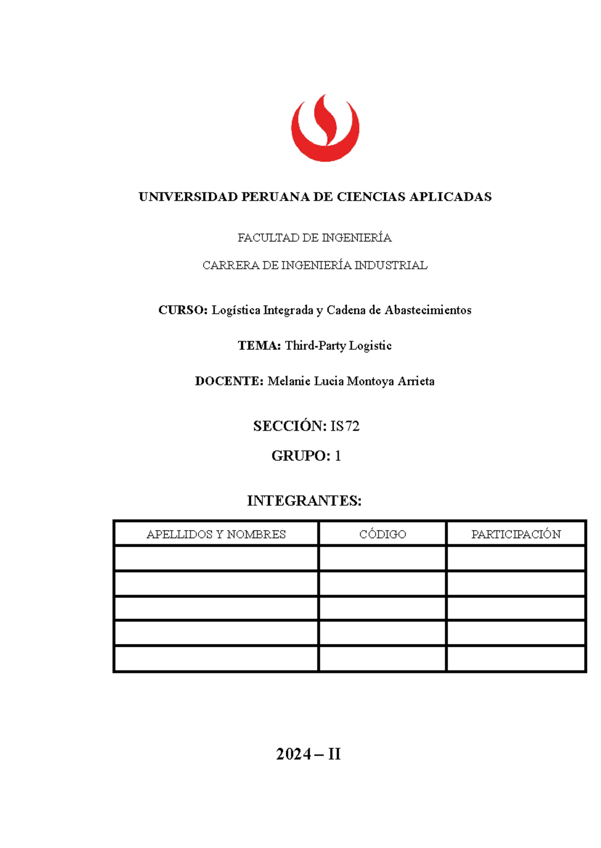 Logística Integrada y 3PL: Análisis y Casos de Éxito - IS72 - Studocu