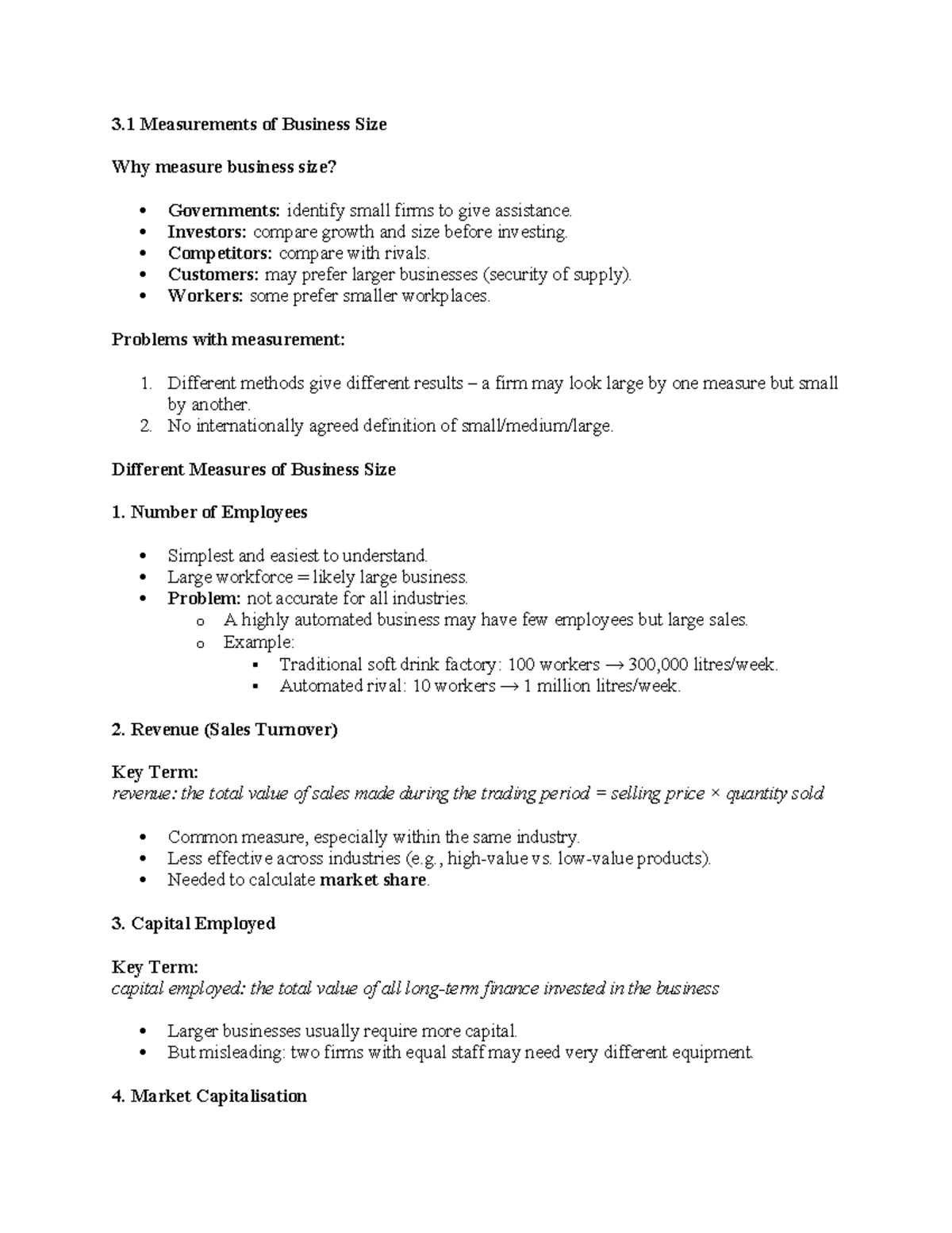 3.1 Measurements of Business Size: Understanding Business Metrics in AS ...