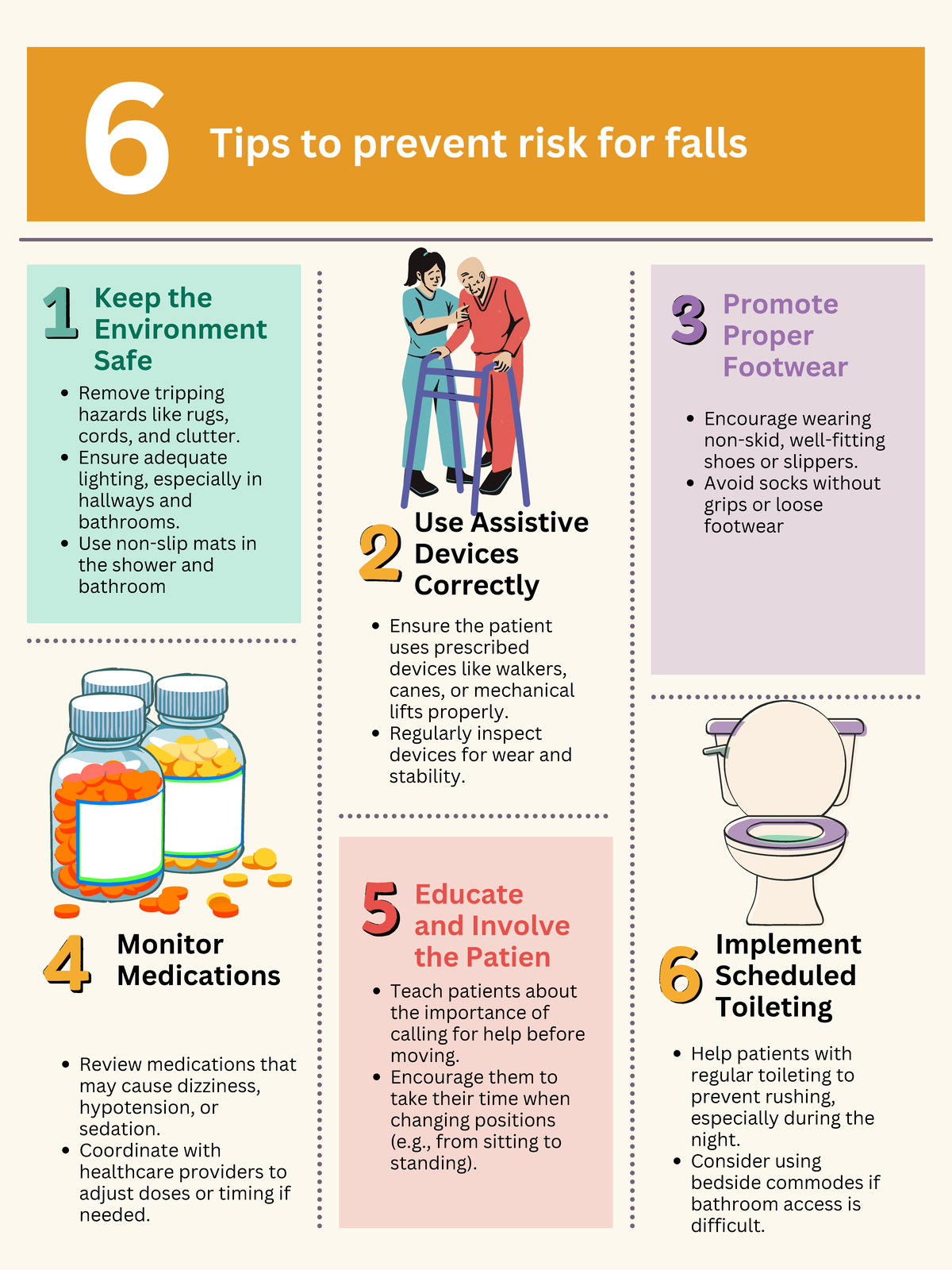 Yellow and Orange Illustrative Self-Improvement Infographic Poster ...