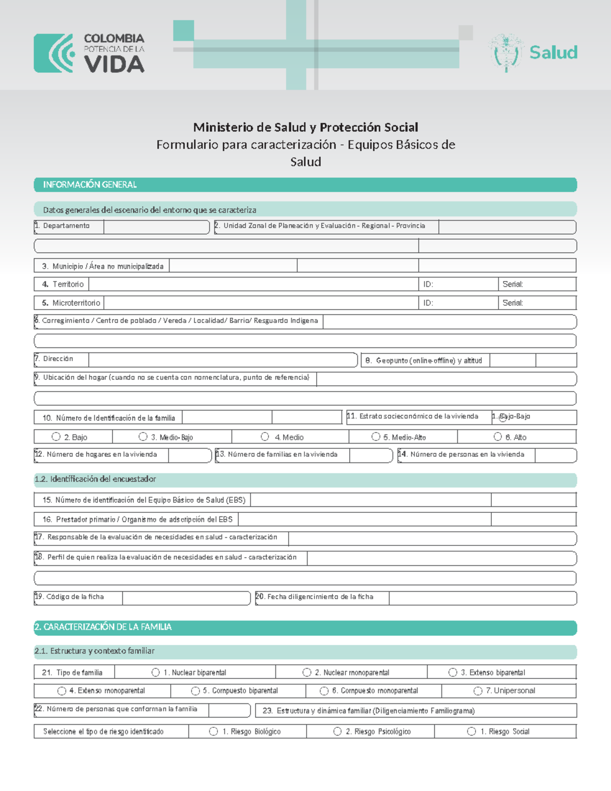 Ficha de Caracterización de Equipos Básicos de Salud - Ministerio de Salud - Studocu