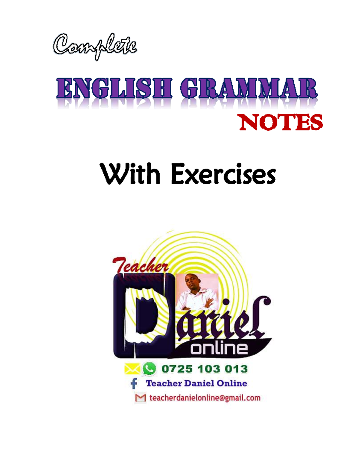 472689941 English Grammar Notes: Nouns, Pronouns, and Verbs - Studocu