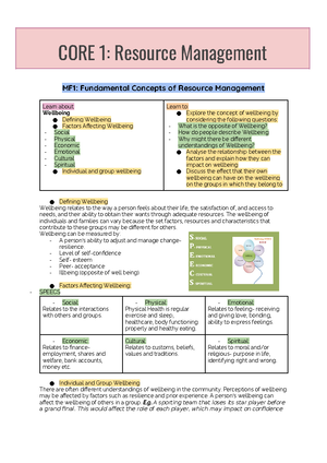 2020 CAFS Core 3 Parenting Caring Study Notes - CORE 3 – PARENTING AND ...