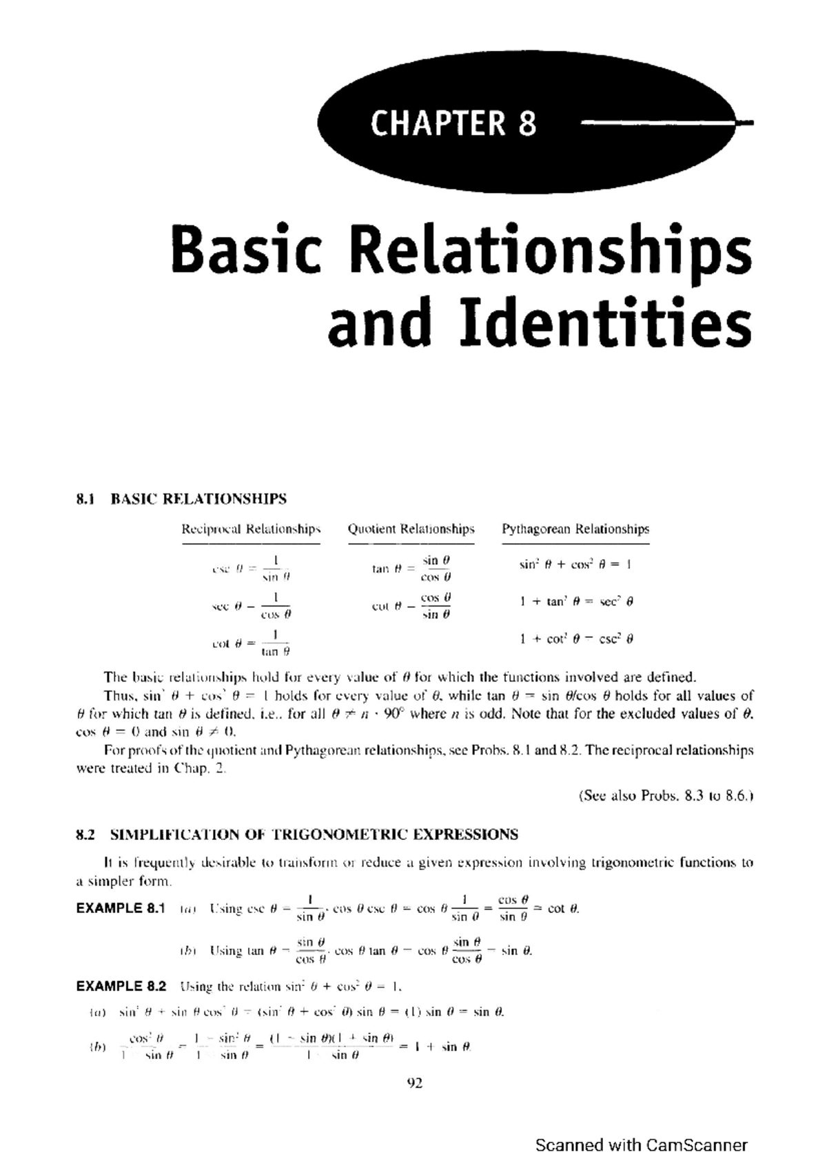 Trigo Trigonmetric-Identities - CHAPTER 8 Basic Relationships and ...