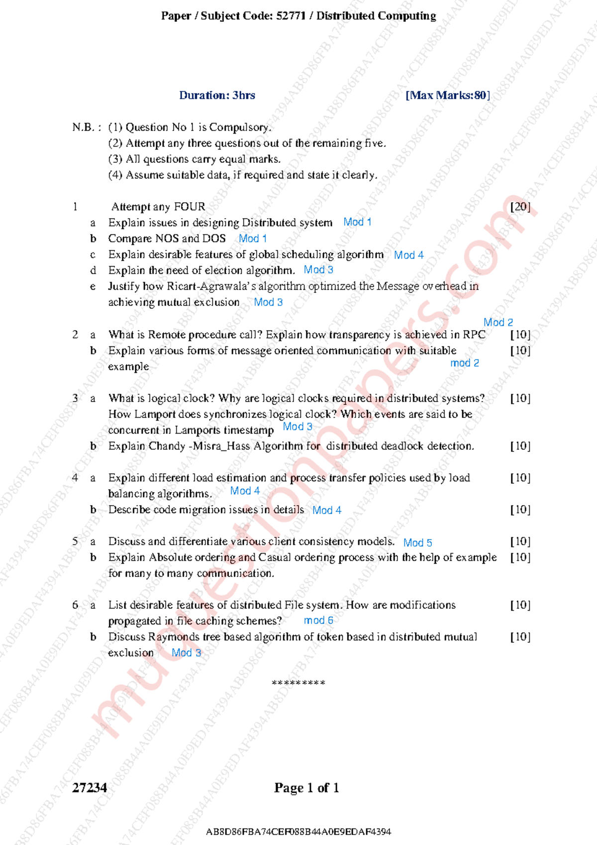 Be computer-engineering semester-8 2023 may distributed-computing-rev-2019-c-scheme - 27234 Page ...