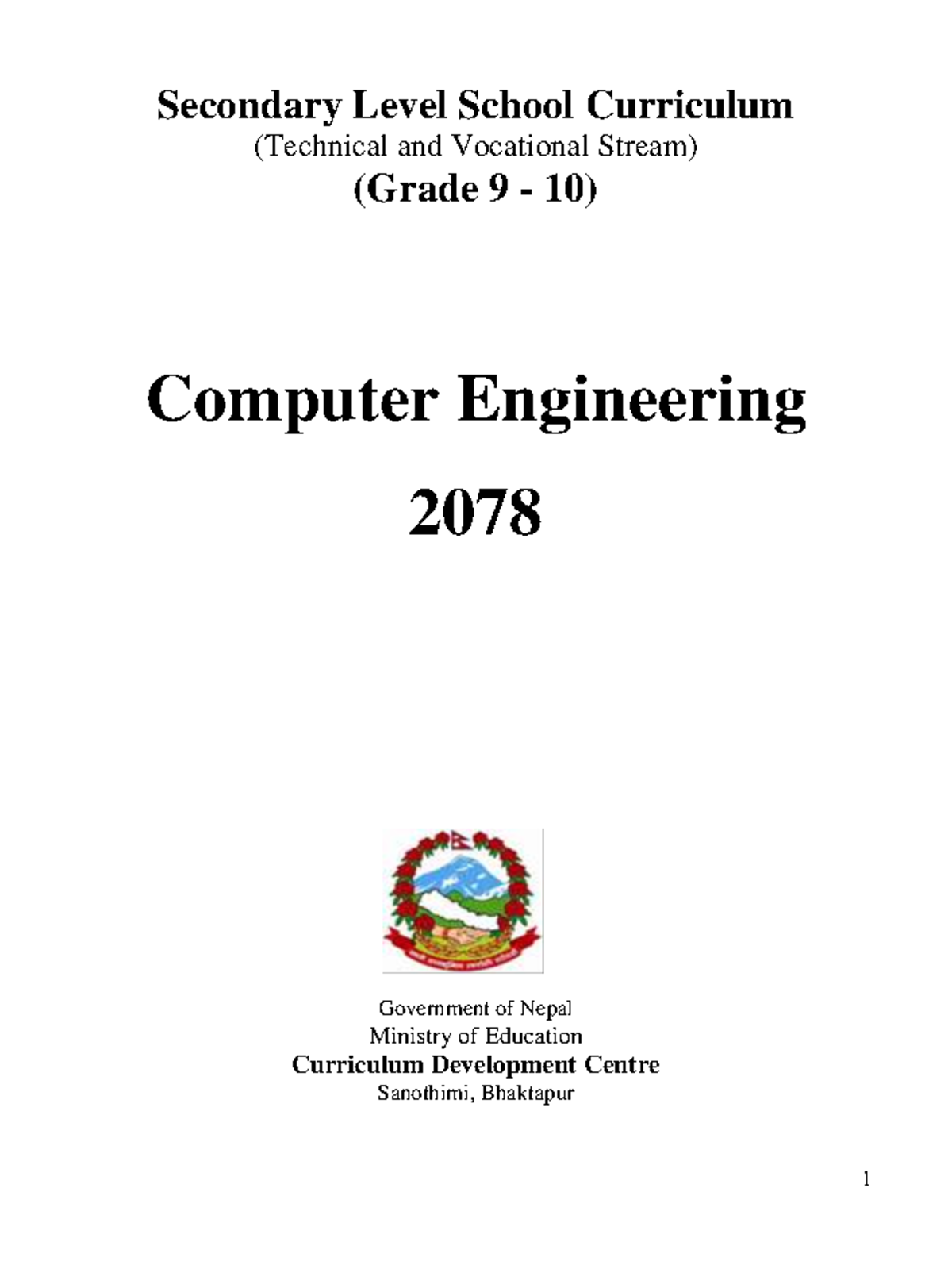 1674640066 - Computer Engineering Curriculum for Grades 9-10 - Studocu