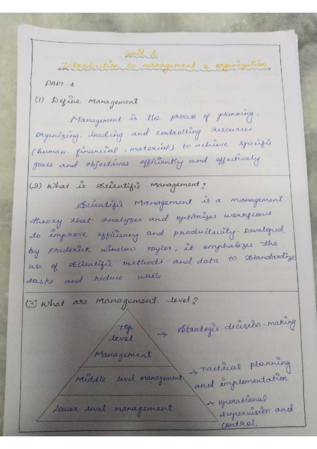 POM Assignment 1: Introduction to Management Concepts and Skills - Studocu