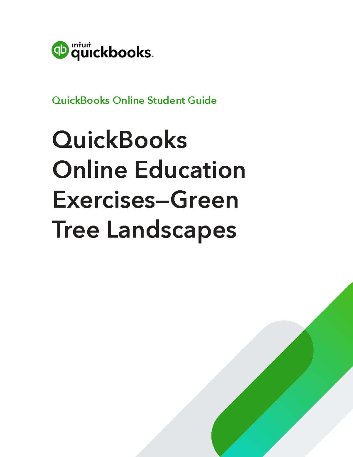 QuickBooks Online Education: Exercises for Tree Landscapes (QBO 101 ...