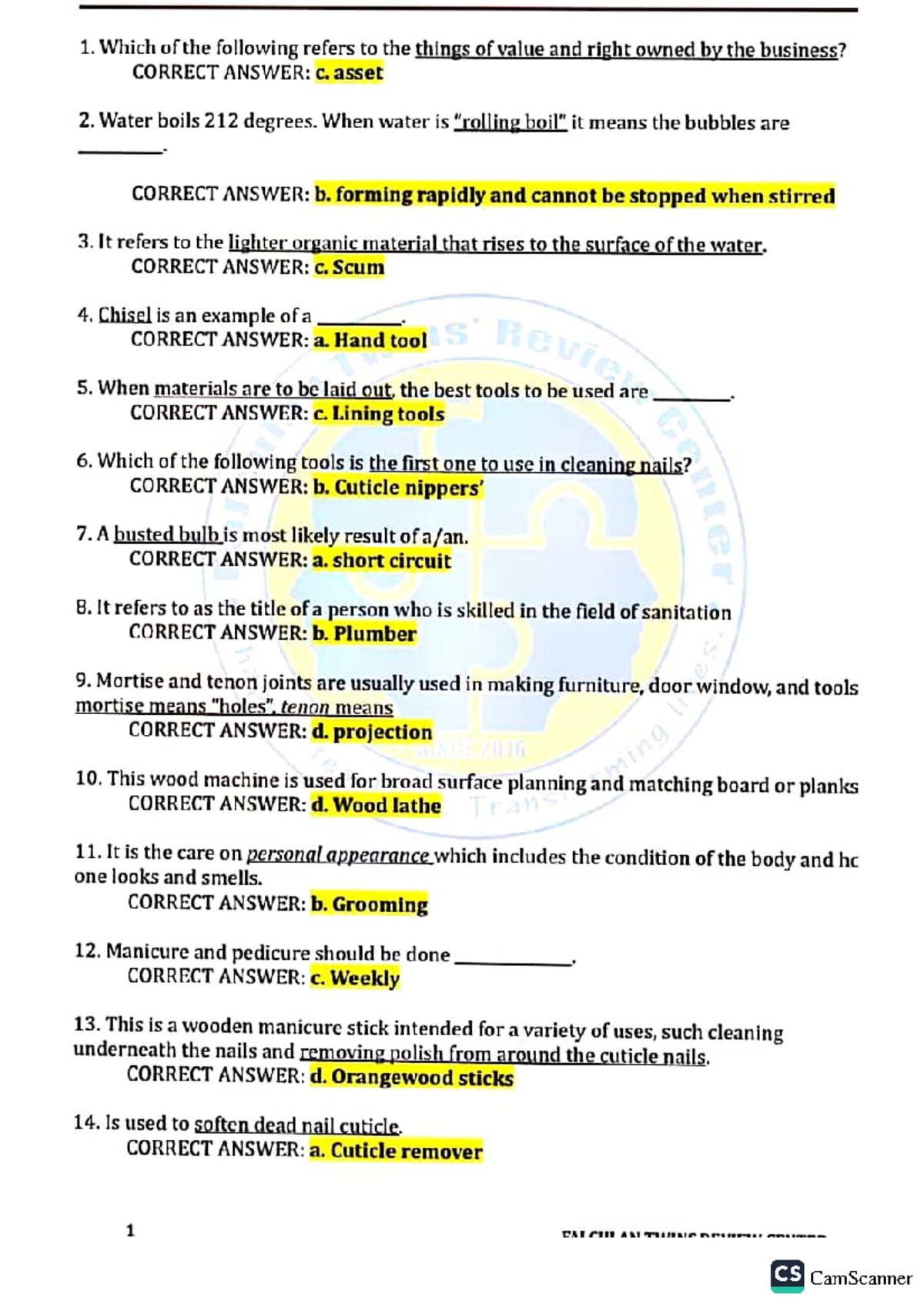 FTRC - Final Exam Coaching Guide - March 2023 - Studocu