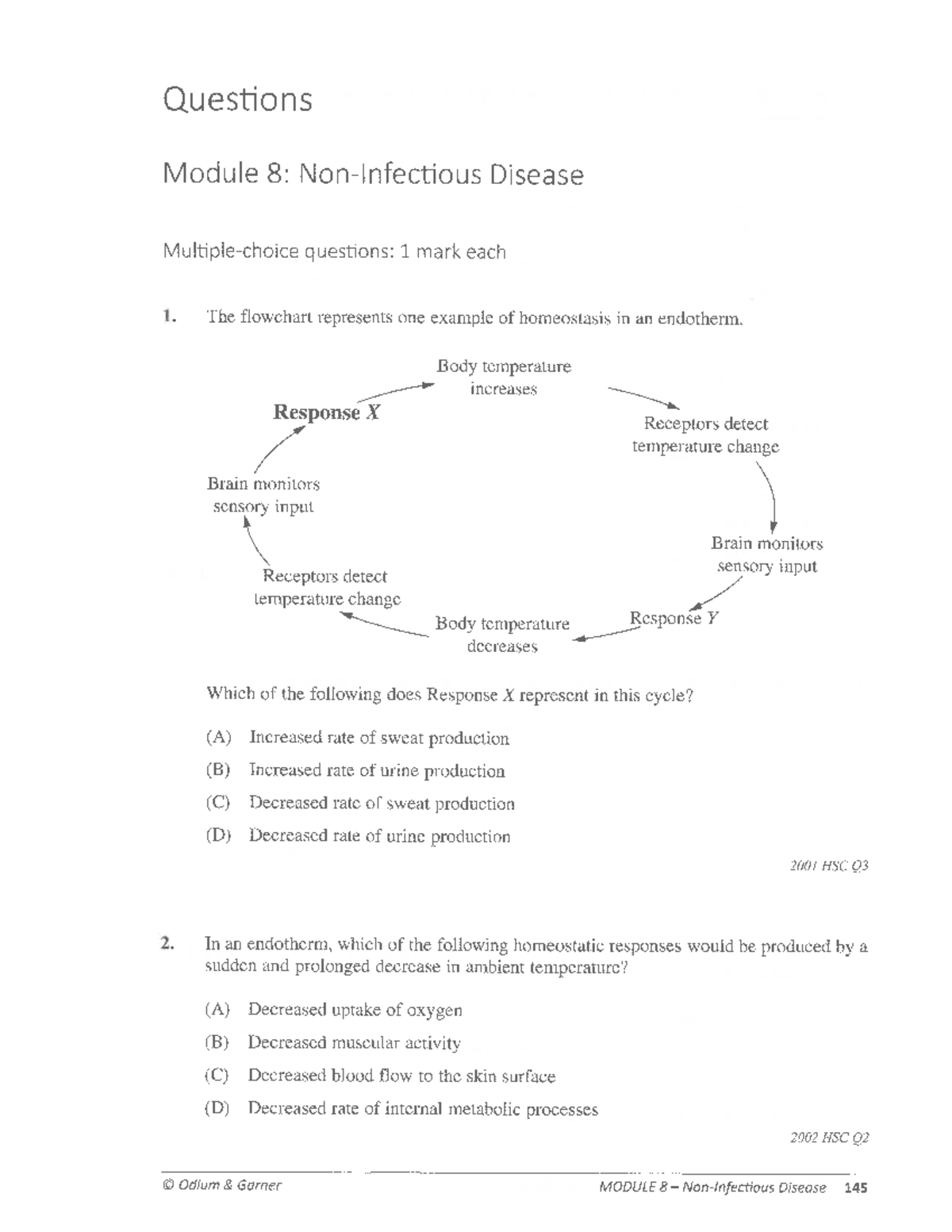 Module 8: Disease Questions and Answers for HSC Biology - Studocu