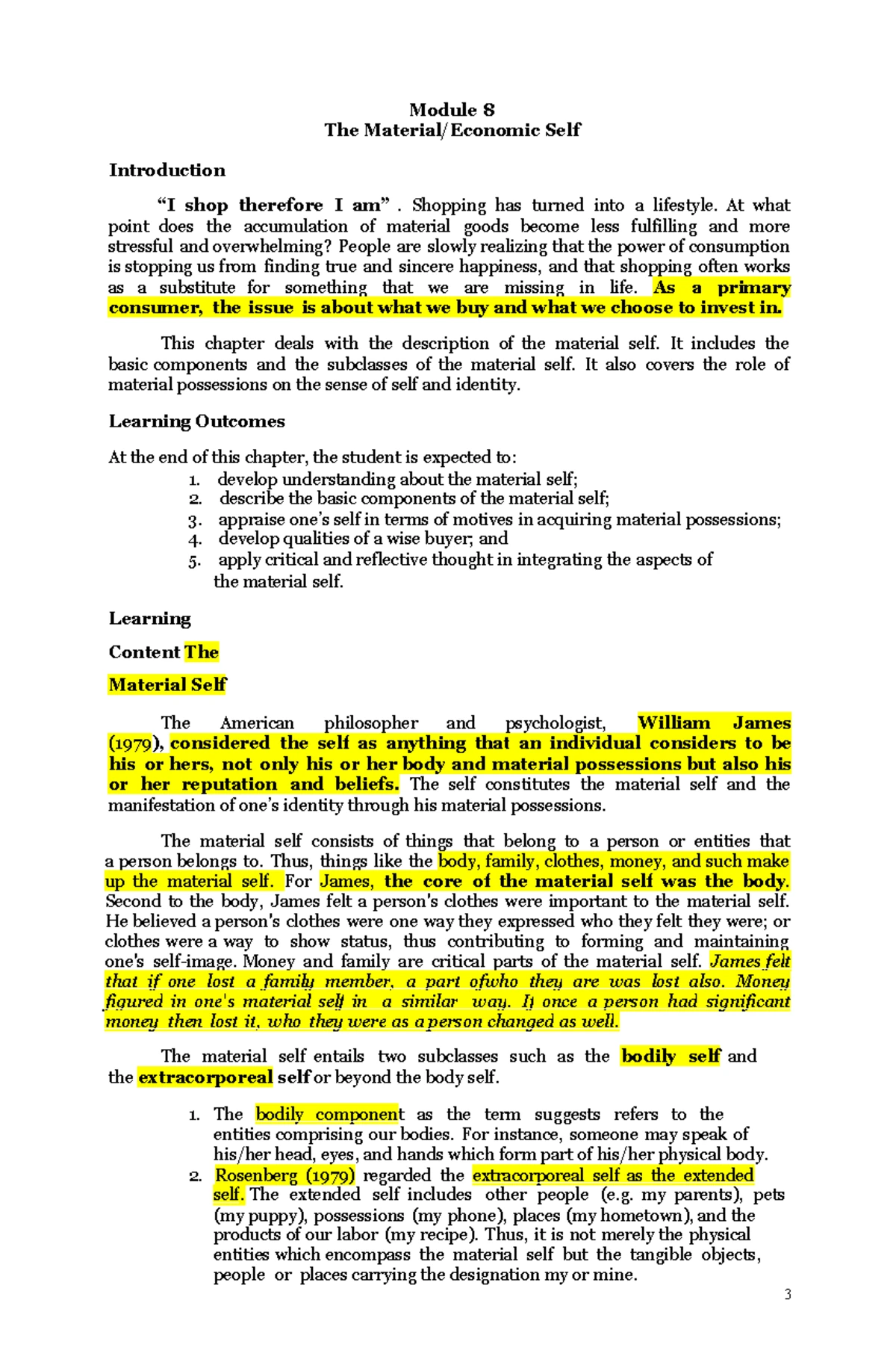 Understanding the Physical Self: Insights and Perspectives - Studocu