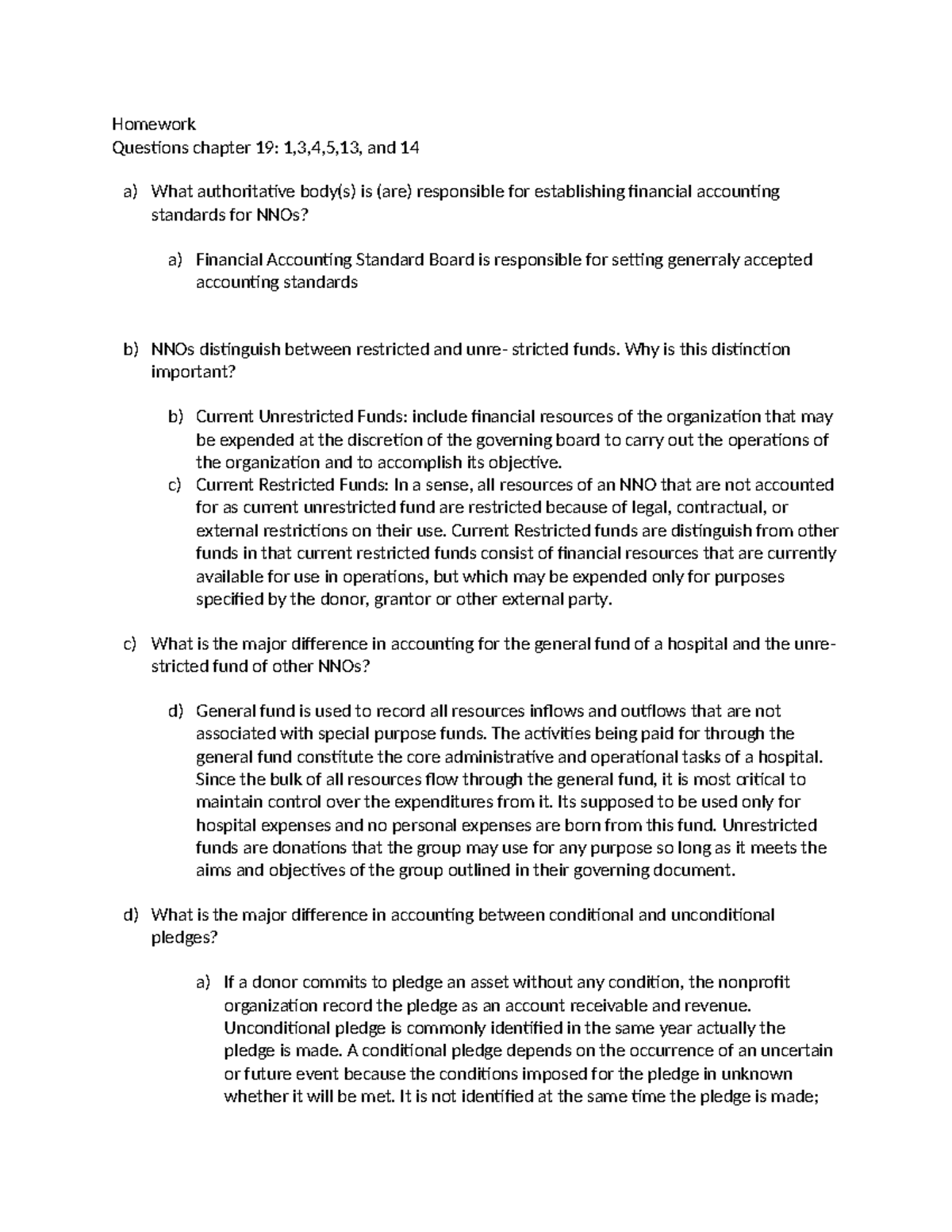 Homework - Problem-answers - Homework Questions chapter 19: 1,3,4,5,13 ...