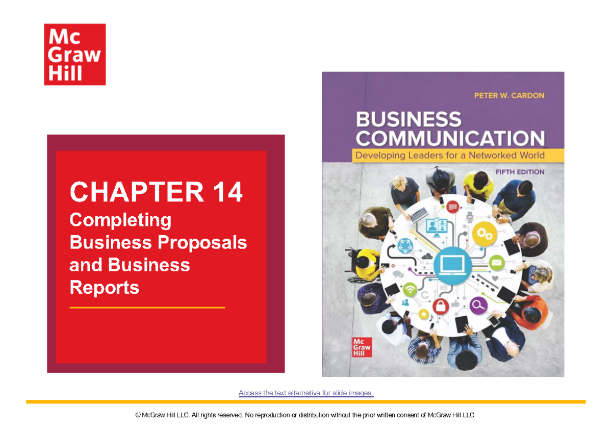 CHAPTER 14 Business Proposals & Reports: Enhancing Credibility ...