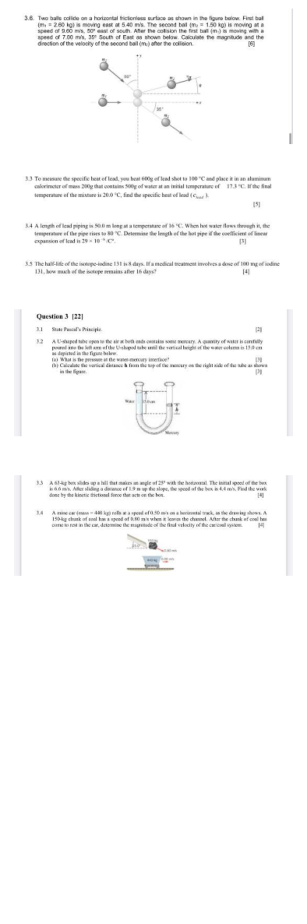 Group 1 Physics - Collision and Heat Transfer Questions - Studocu