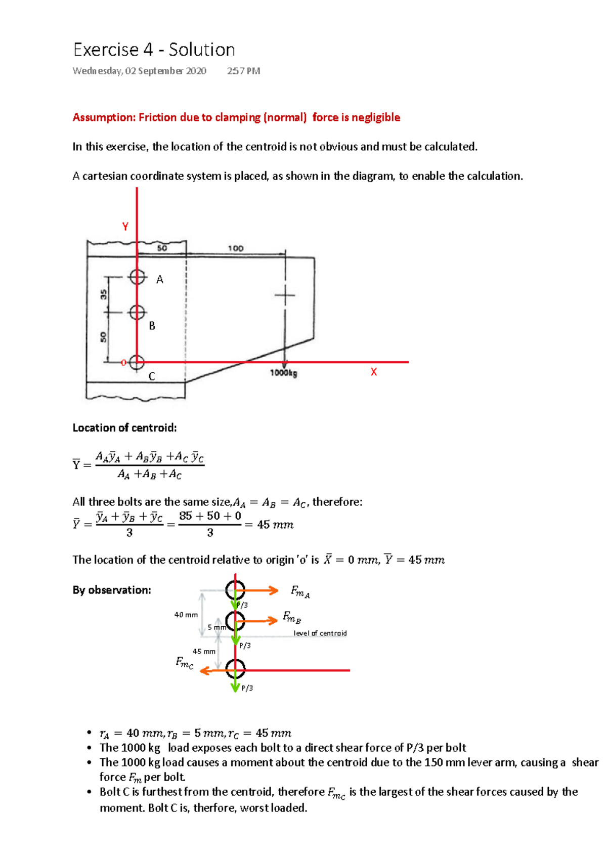 Exercise 4 -Solution - ƐƐƵŵƉƚŝŽŶ͗ &ƌŝĐƚŝŽŶ ĚƵĞ ƚŽ ĐůĂŵƉŝŶŐ ;ŶŽƌŵĂů ...