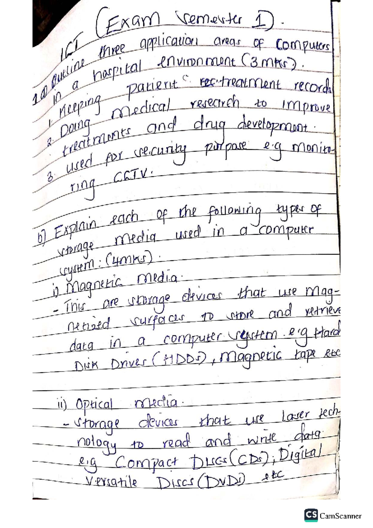 ICT exam semester 1 - gfdtggku - (Exam Semester 1). ICT a three ...