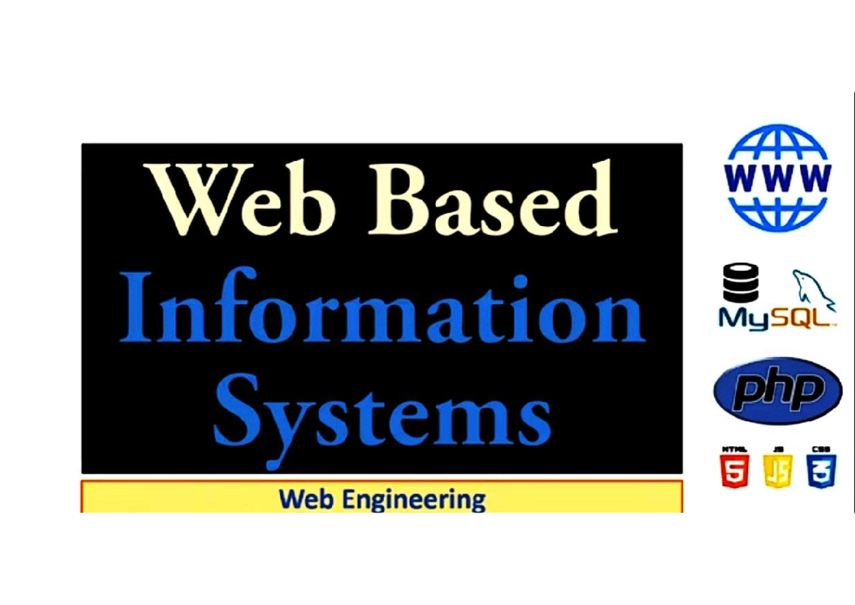 Web based information systems - Web Based Information OD MySQL Systems ...