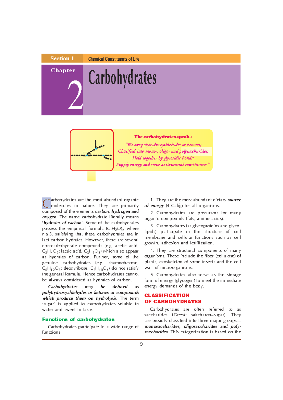 Biochemistry Chapter 2: Carbohydrates (4th Edition - U.Satyanaryan ...