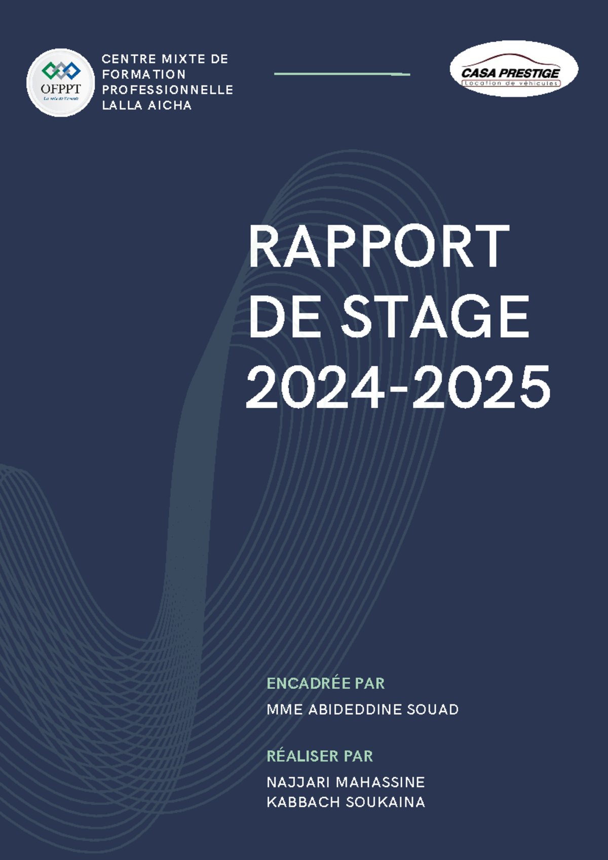 Rapport de Stage 2024 - Expérience au Centre Mixte de Formation Prof ...