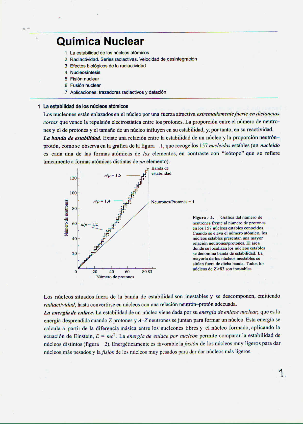 Química Nuclear: Estabilidad, Radiactividad y Aplicaciones - Apuntes ...