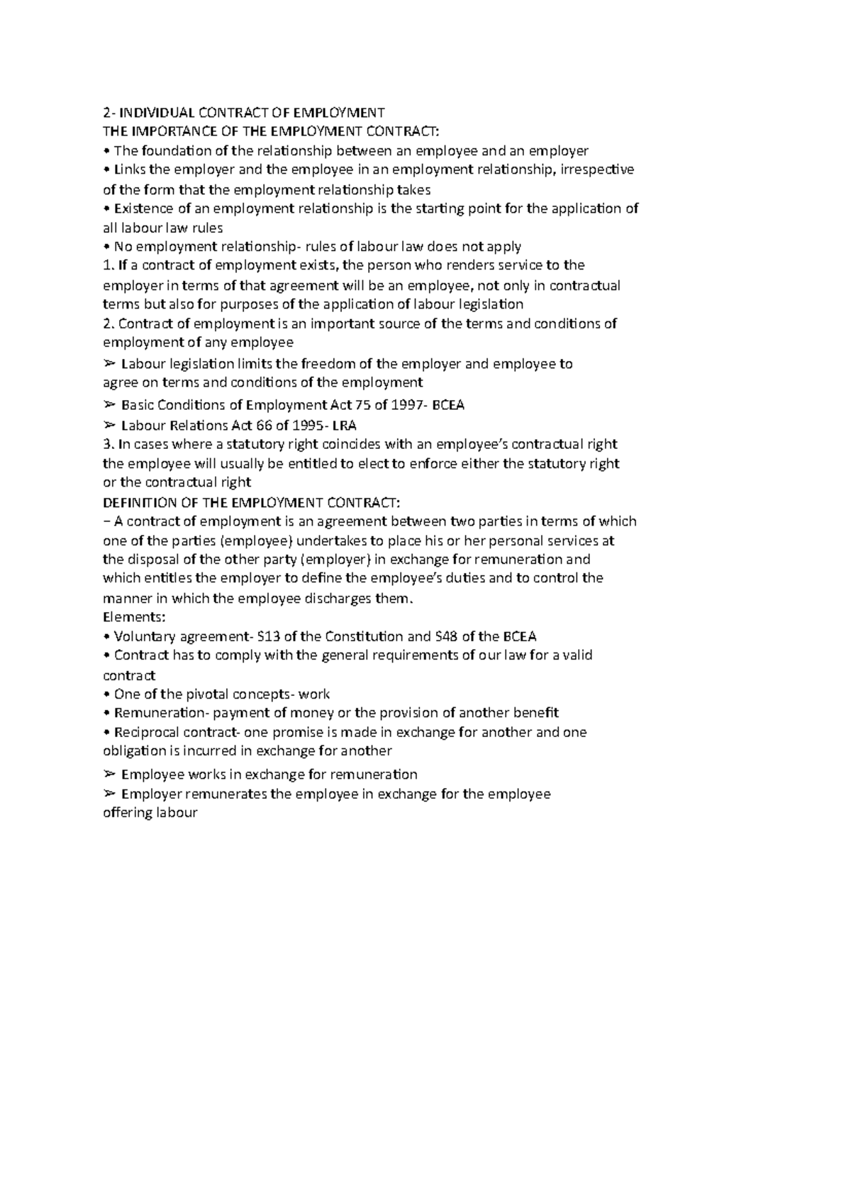 Iuri 222 su2 - Su 2 - 2 - INDIVIDUAL CONTRACT OF EMPLOYMENT THE ...