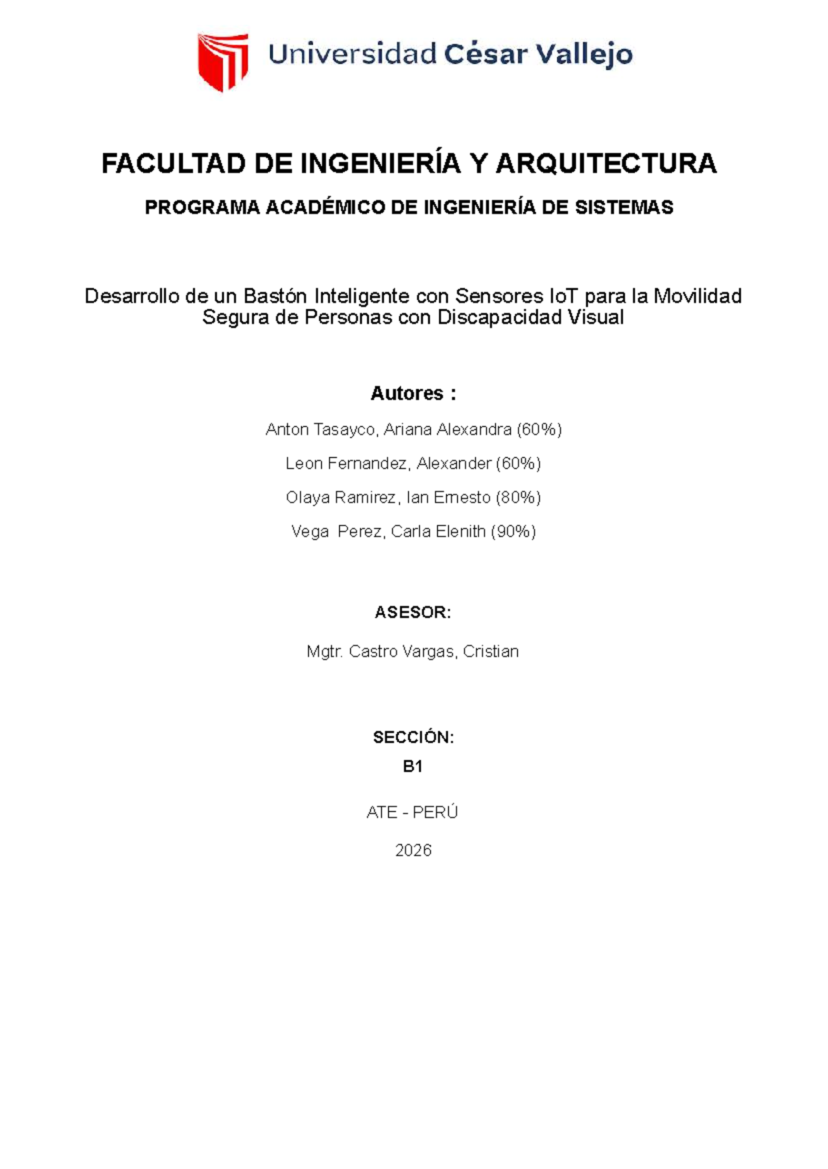 G7 Informe Final - Desarrollo de Bastón Inteligente para Discapacidad ...