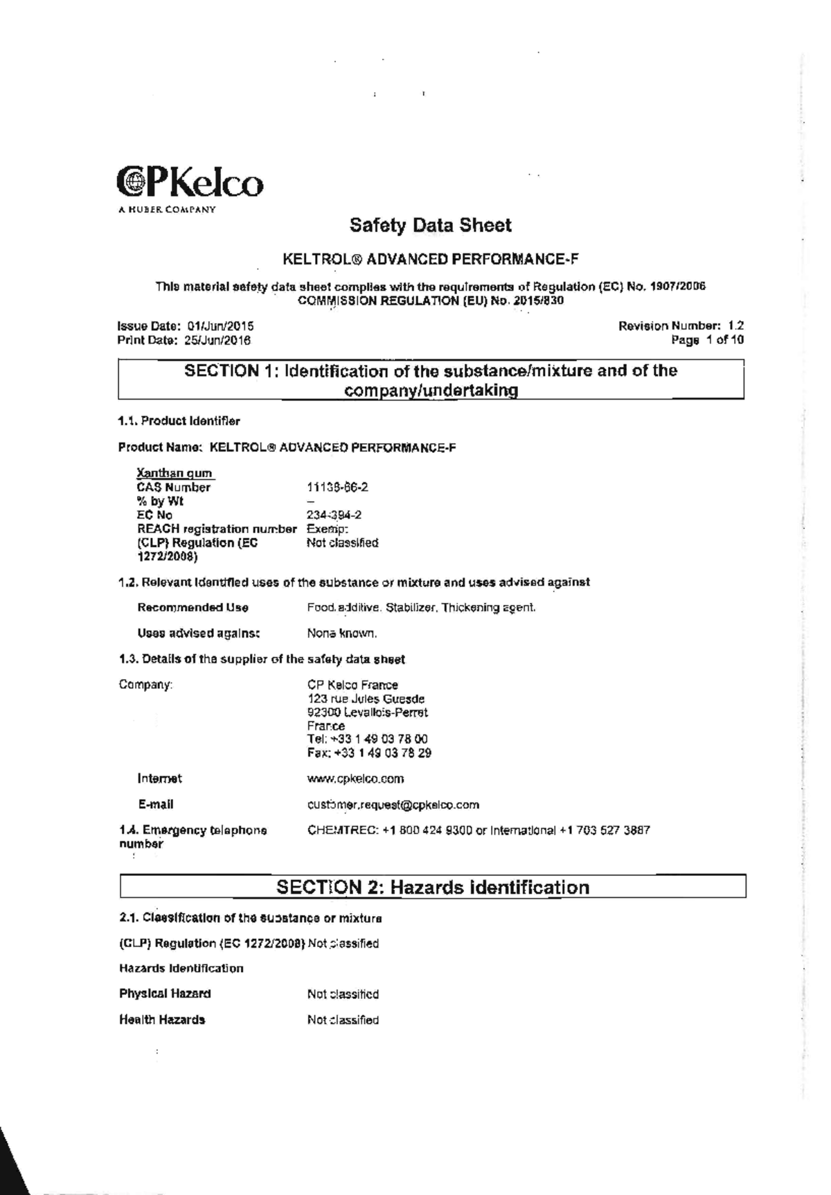 Keltrol Advanced Performance-F - @PKelco A HUBEIl COMPANY ...