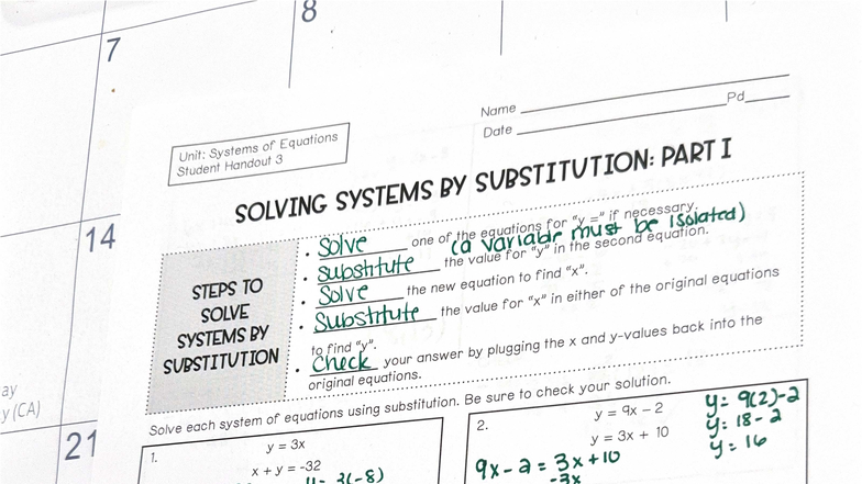 Final Exam Study Guide: Solving Systems of Equations (ABC123) - Studocu