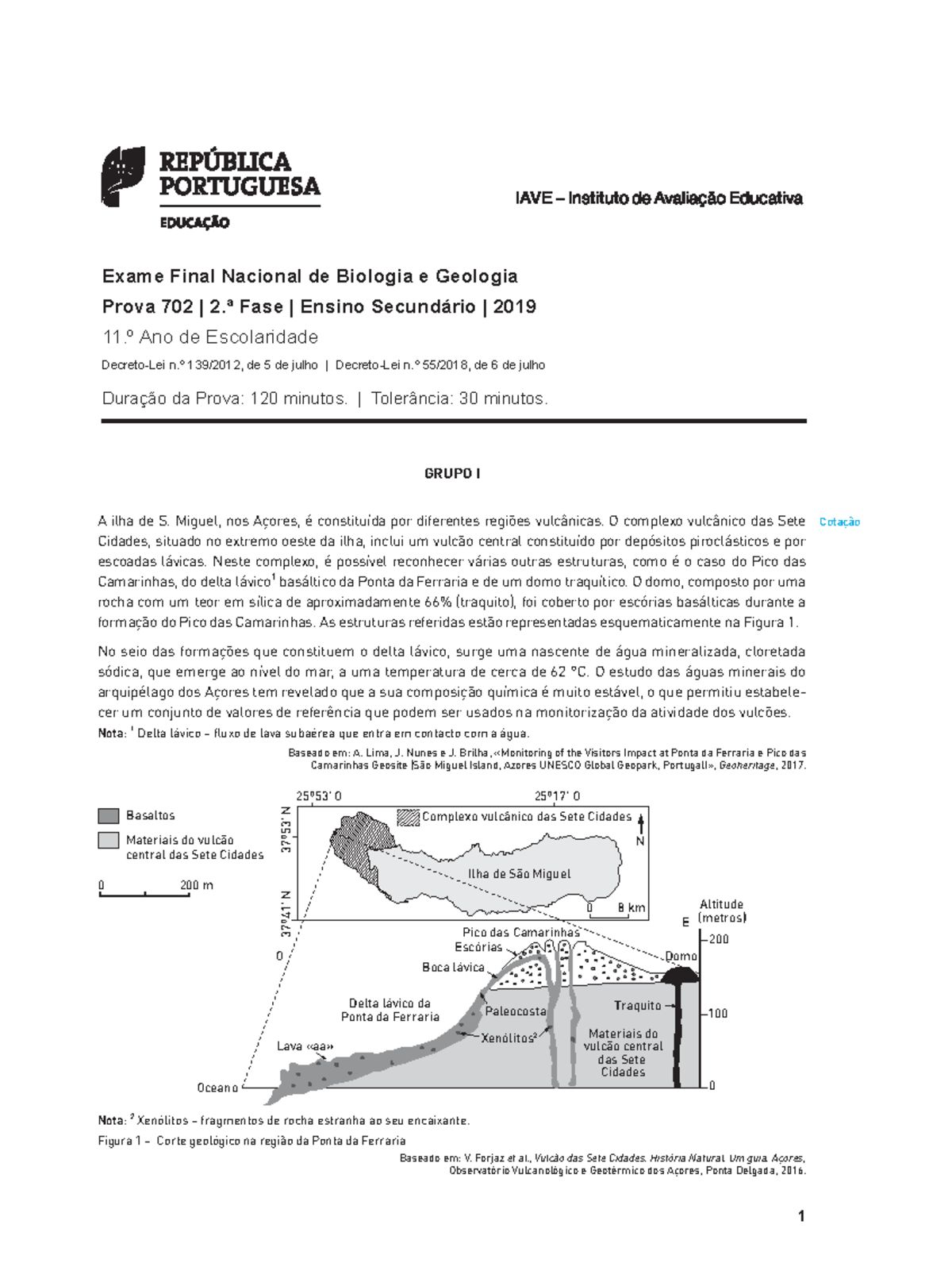 Exame Final Nacional de Biologia e Geologia - 2.ª Fase - 2019 - CPEN ...