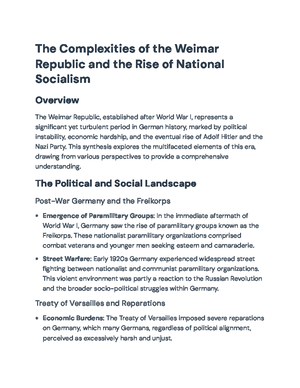 Understanding the Rise of Nazism and Its Post-War Societal Impact ...