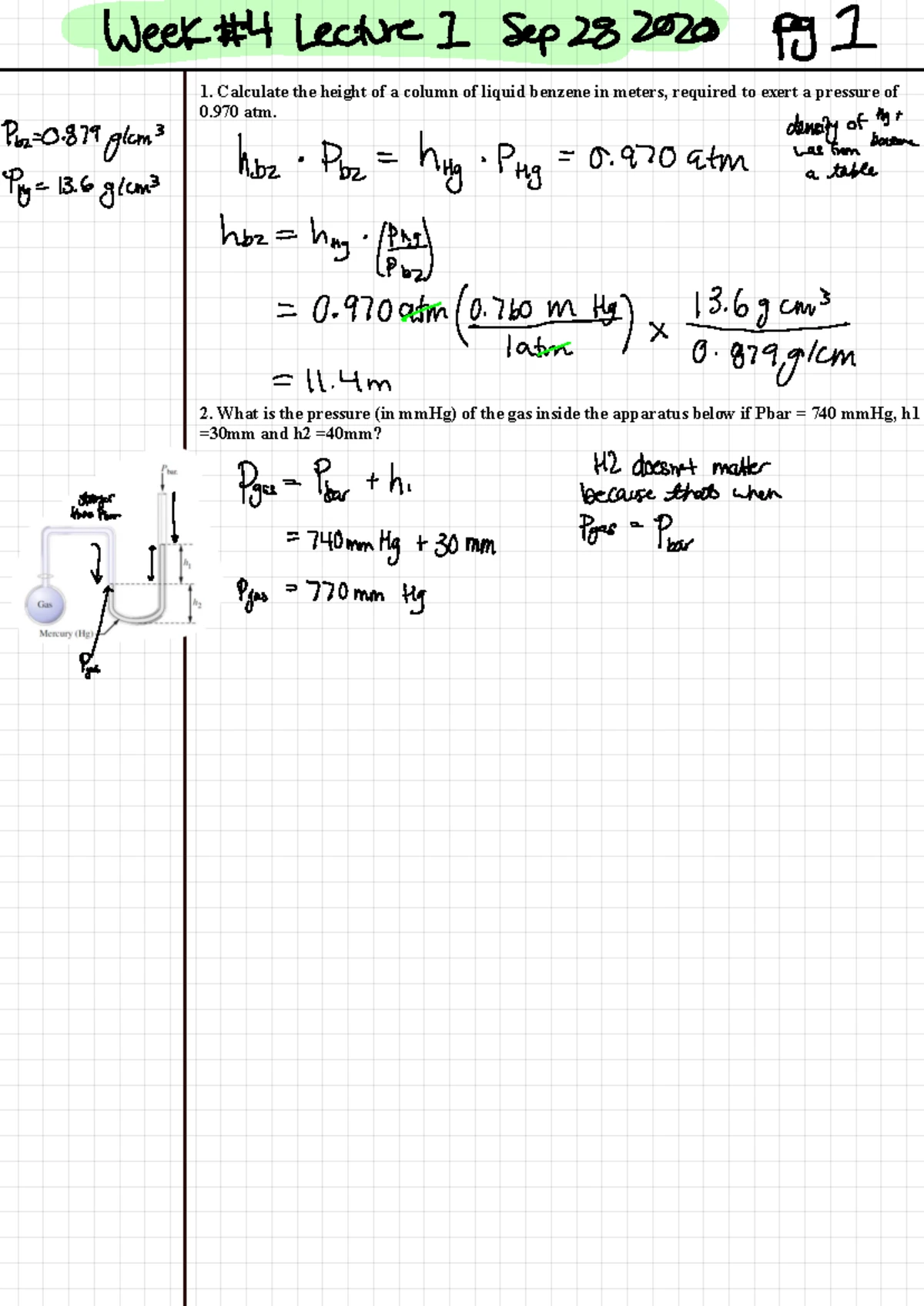 SCH4U Lesson 2 Worksheet: Quantum Numbers & Orbital Differences - Studocu