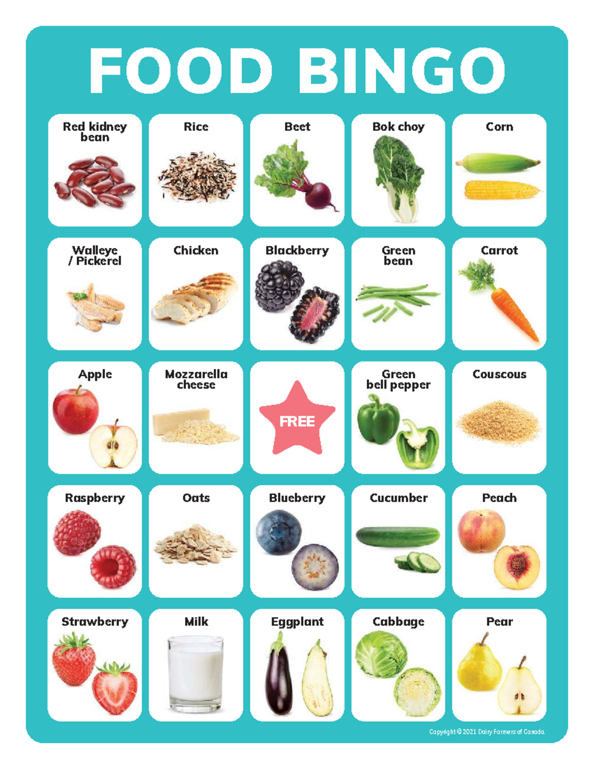 FOOD BINGO Cards Collection 0424: Diverse Ingredients & Recipes - Studocu