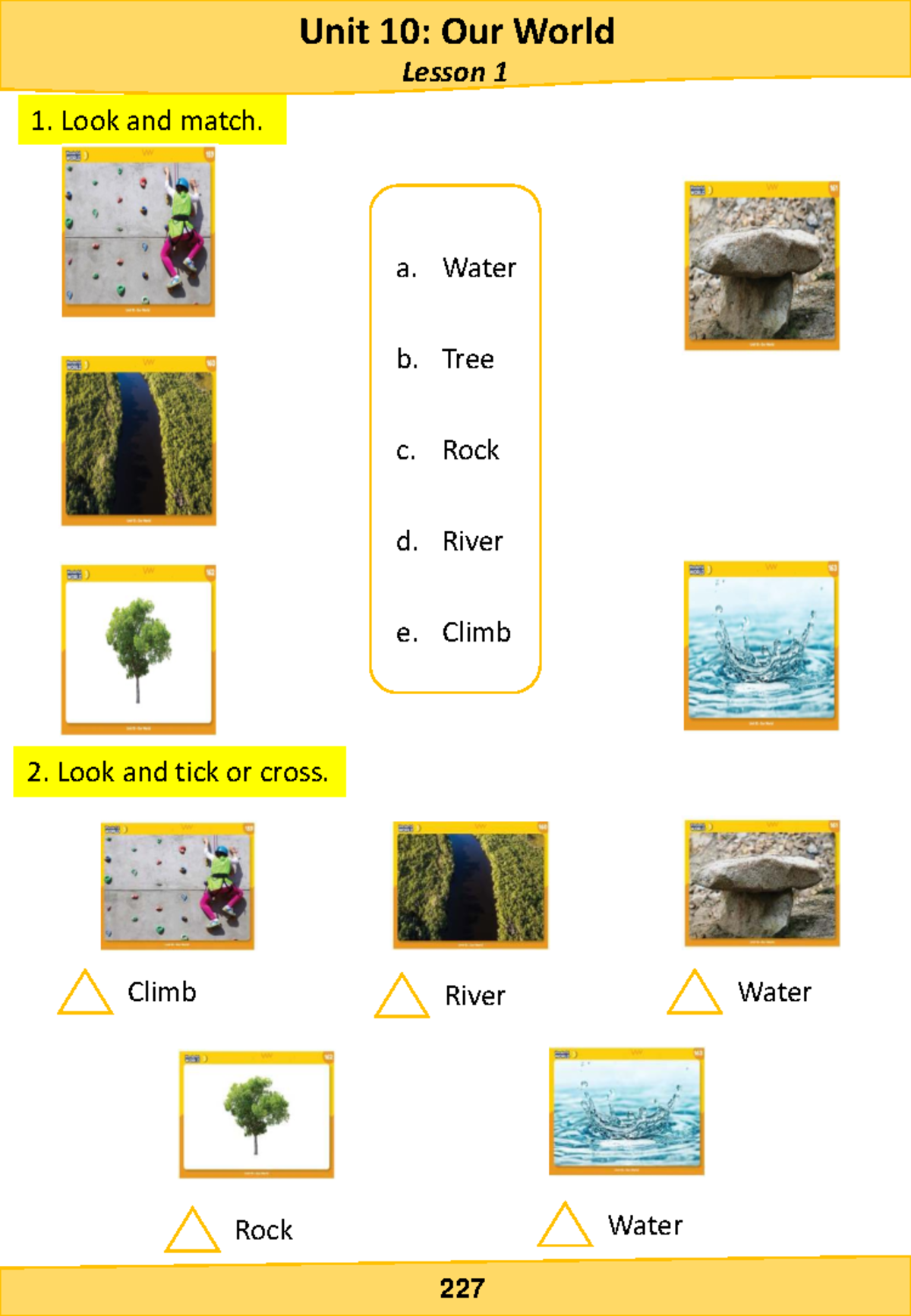 Unit 10 TA3 - Tieng Anh 3: Our World Lesson Activities - Studocu
