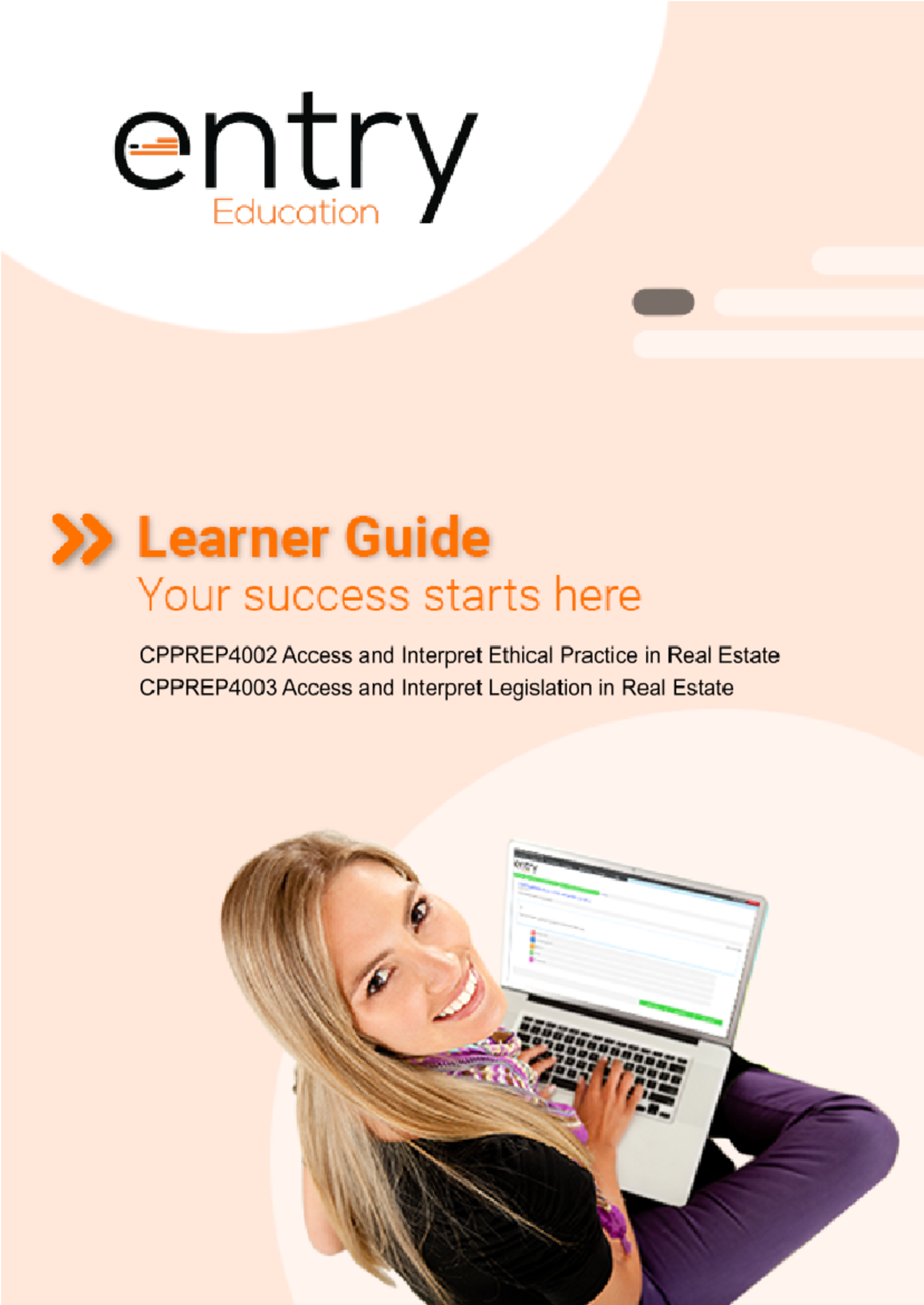 Learner Guide for CPPREP 4002 & 4003: Ethics and Legislation in Real Estate - Studocu