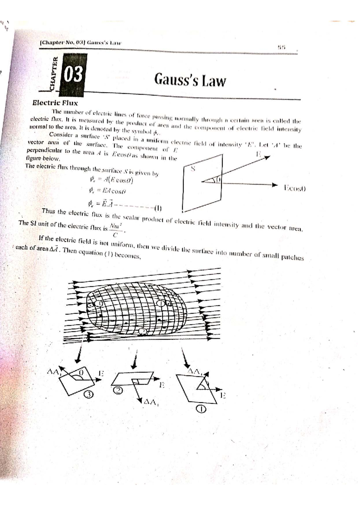 Law of Electric Flux: Understanding Chapter 03 Concepts - Studocu