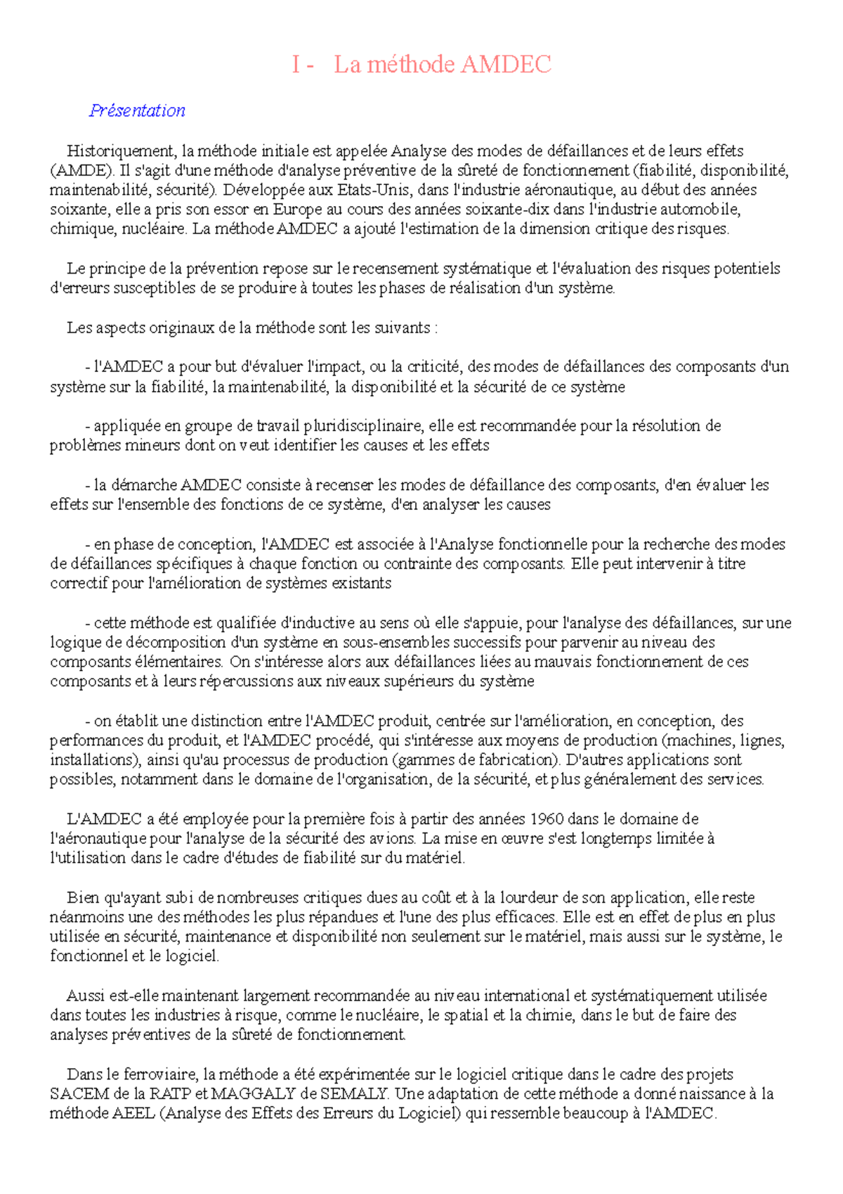 Méthode AMDEC : Analyse des Modes de Défaillance et Effets (5334832 ...