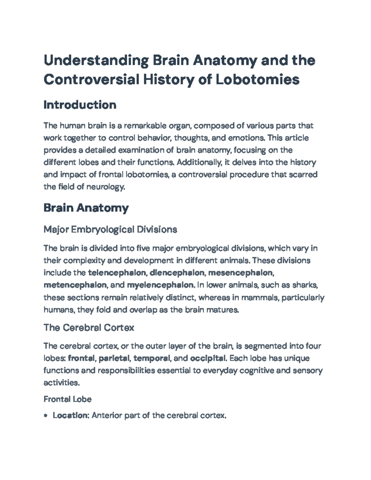 Anatomical Orientation and Directional Terms in Brain Anatomy ...