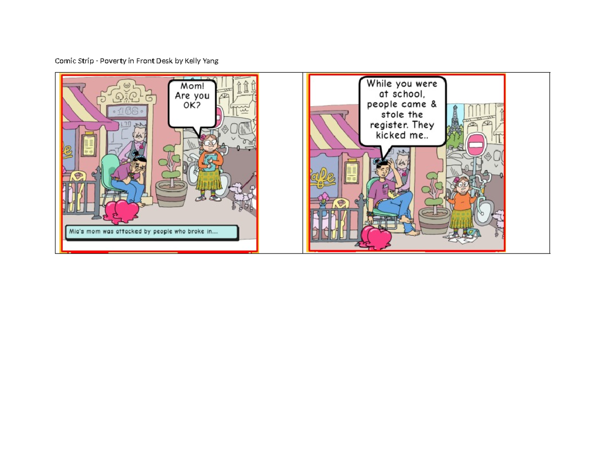 Poverty Theme Analysis in Chapter 41 - Comic Strip from Kelly Yang ...