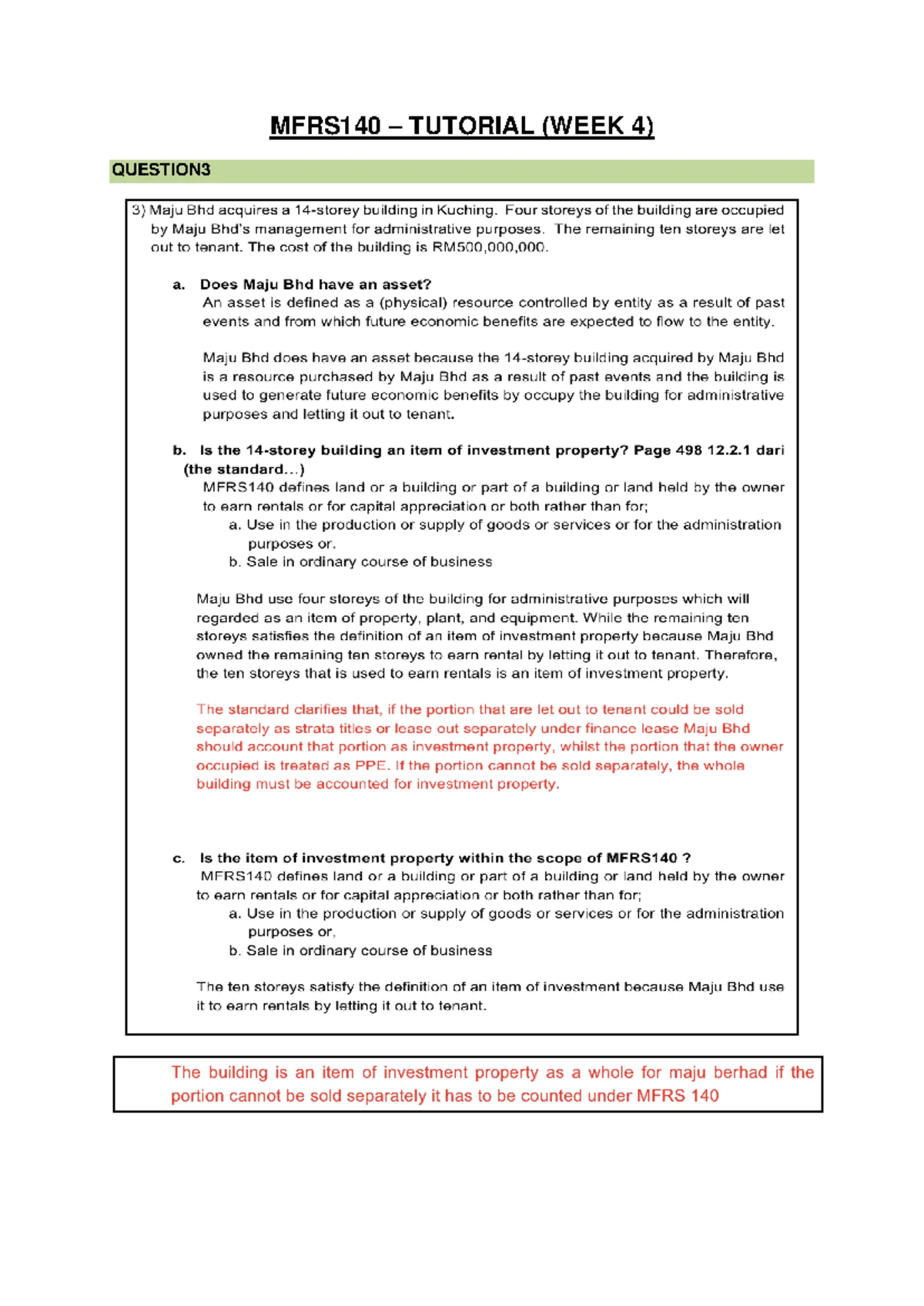 5. Lecture Notes MFRS15 - Overview MFRS 15 specifies how and when an ...