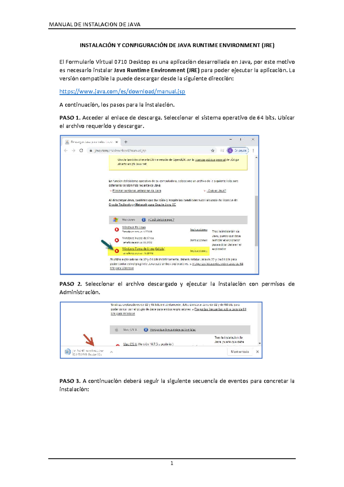 Instalación y Configuración de Java Runtime Environment (JRE) - Studocu