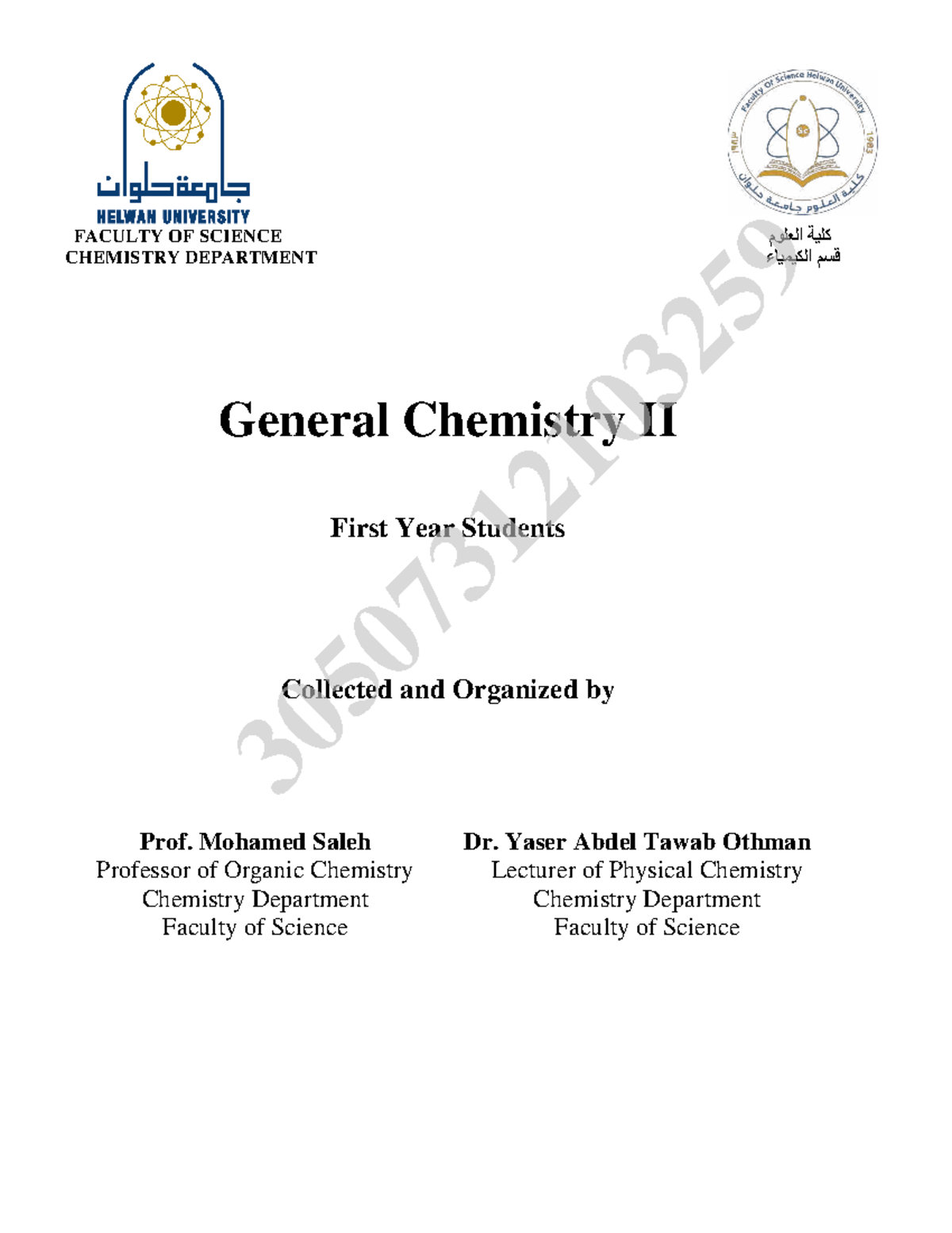 General Chemistry II - CHEM1120 Lecture Notes on Organic Compounds ...