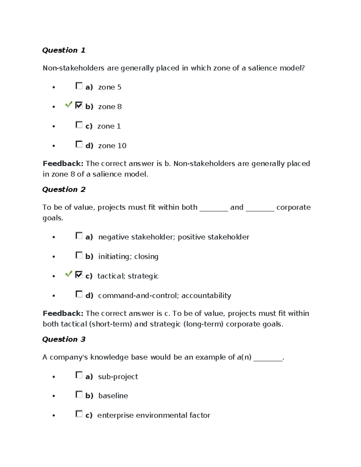 MBA 640 Module 1 - Chapter Assessment Questions & Answers - Studocu