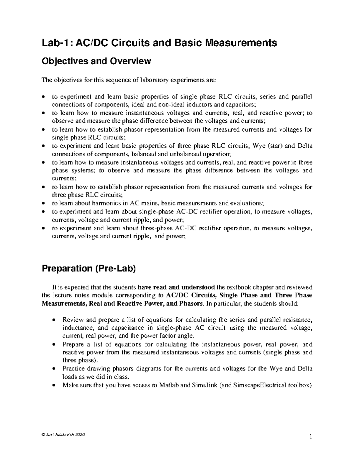 ELEC342 Lab1 AC Circuits F20 - ELEC 342 - UBC - Studocu