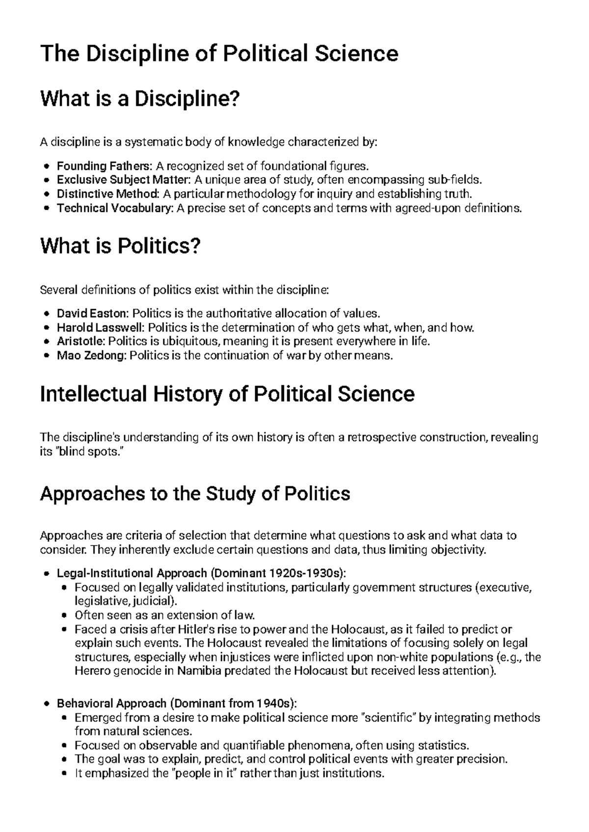 Political Science 101: Understanding the Discipline and Its Approaches ...